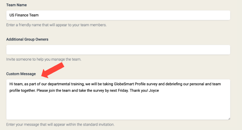 Invitation Custom Messages – Aperian Help Center