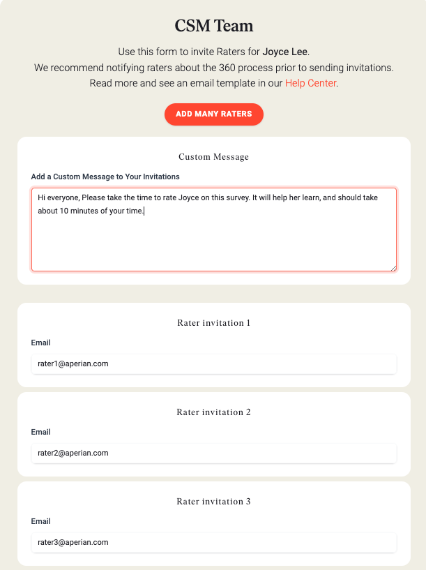 Adding Raters to an IBI Group – Aperian Help Center
